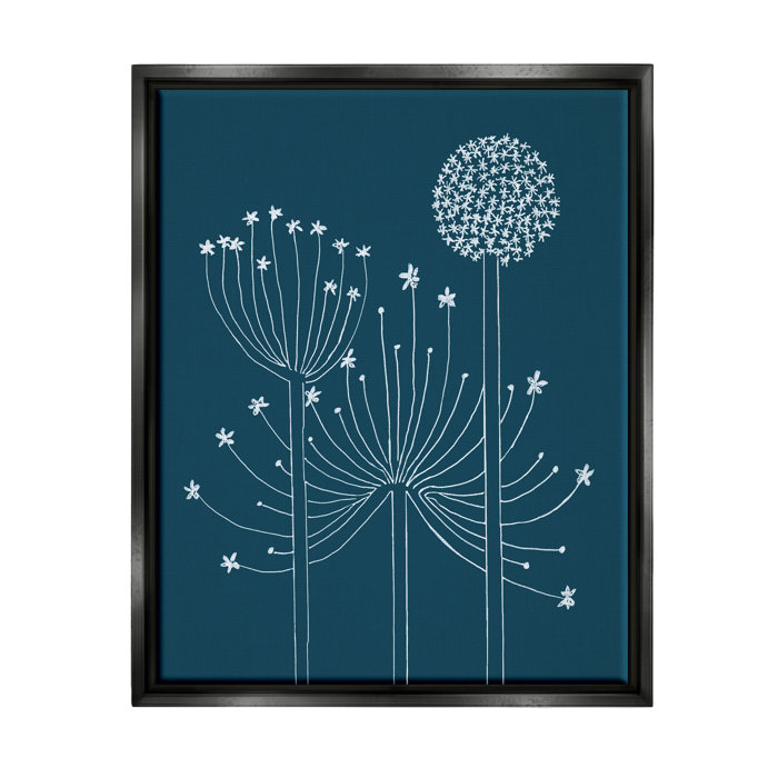 Red Barrel Studio® Varied Dandelion Wild Plant Petals Framed On Canvas ...