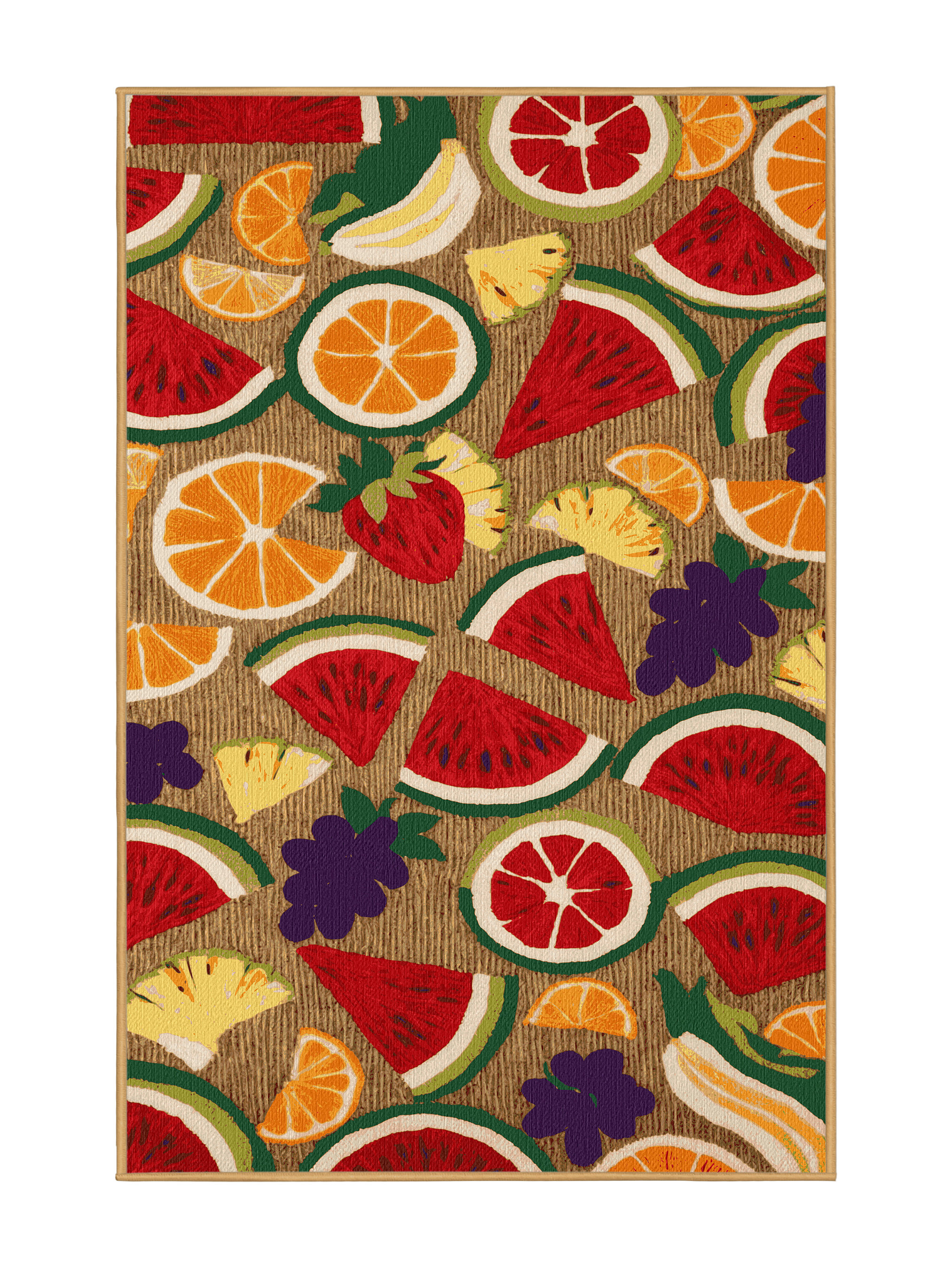 Dakota Fields Washable Fruit salad Desserts Area Rug | Wayfair