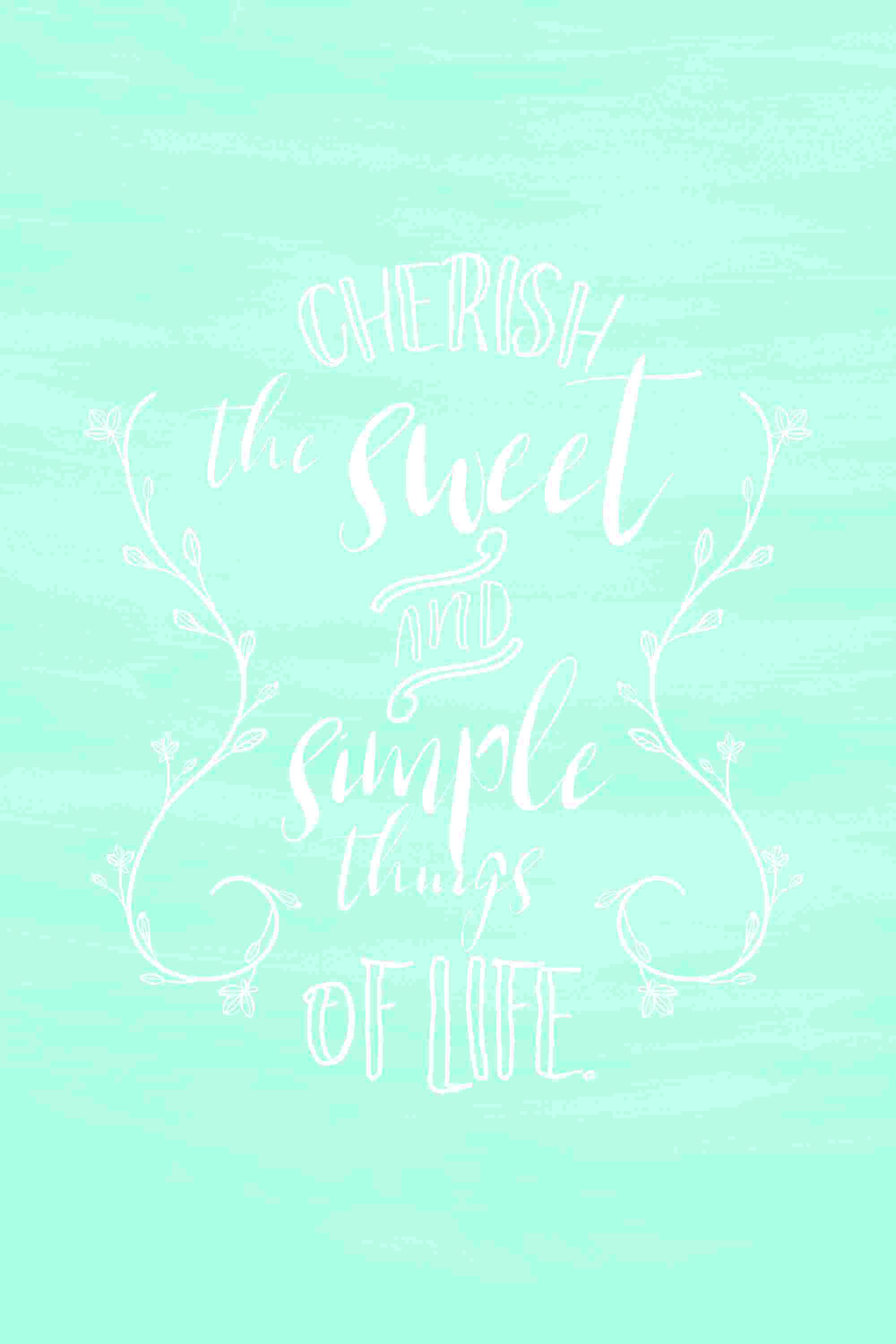 Trinx Cherish Sweet And Simple Things Aqua | Wayfair