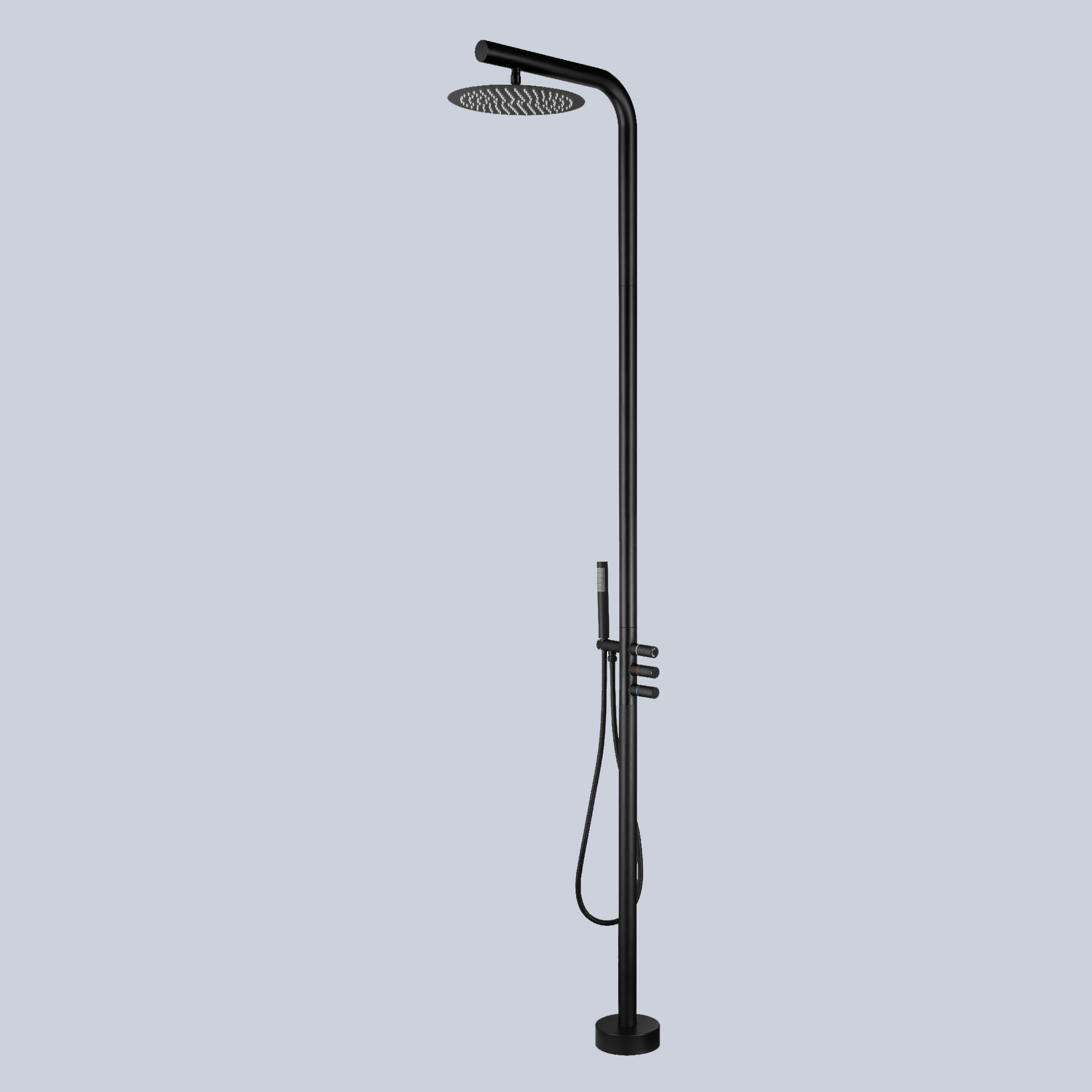 Selected Outdoor Stainless Steel Shower System Freestanding Three ...