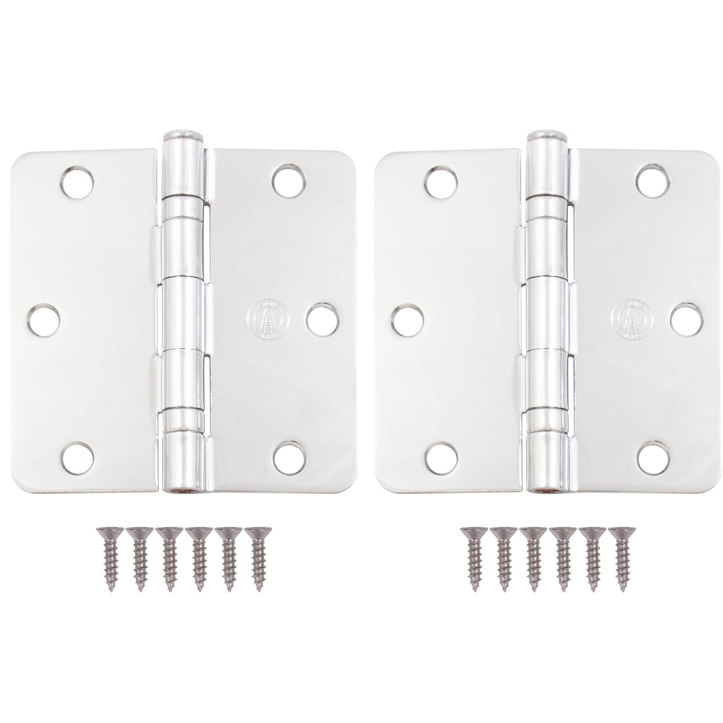 Stone Harbor Hardware 3-1/2" Ball-Bearing Door Hinges, 1/4" Radius ...