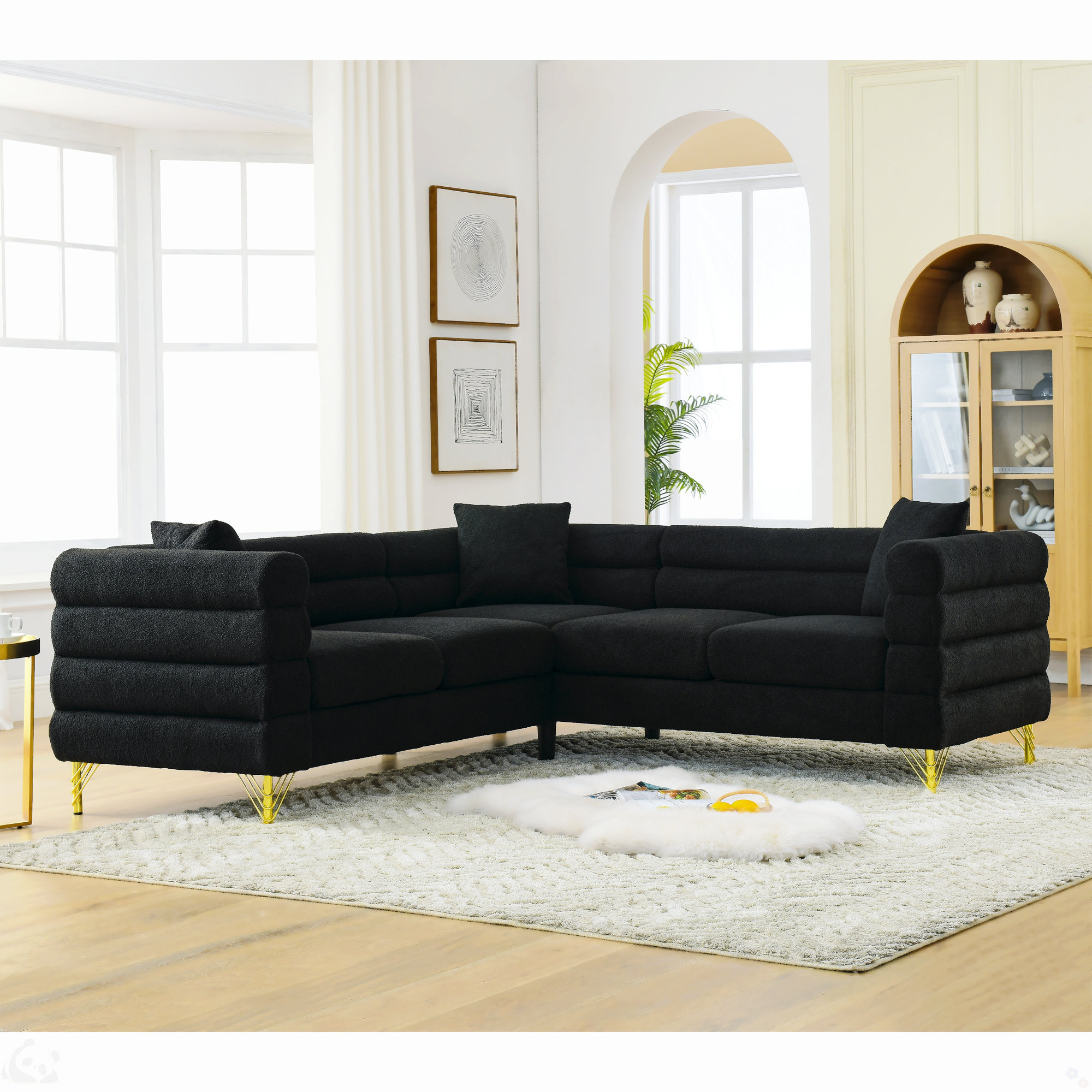 Mercer41 81.5-Inch Oversized Corner Sofa | Wayfair