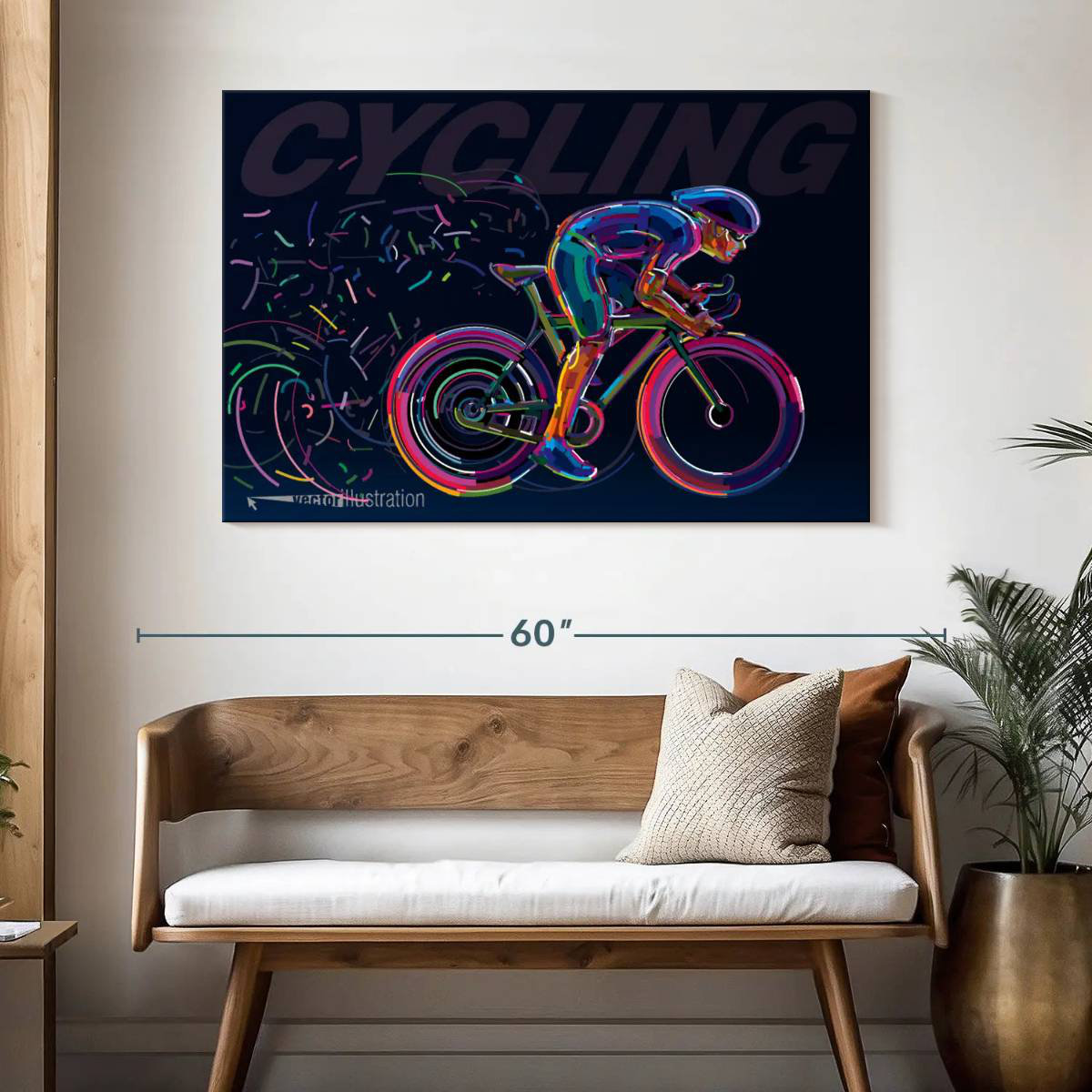 Ebern Designs Sireci Abstract Cycling | Wayfair