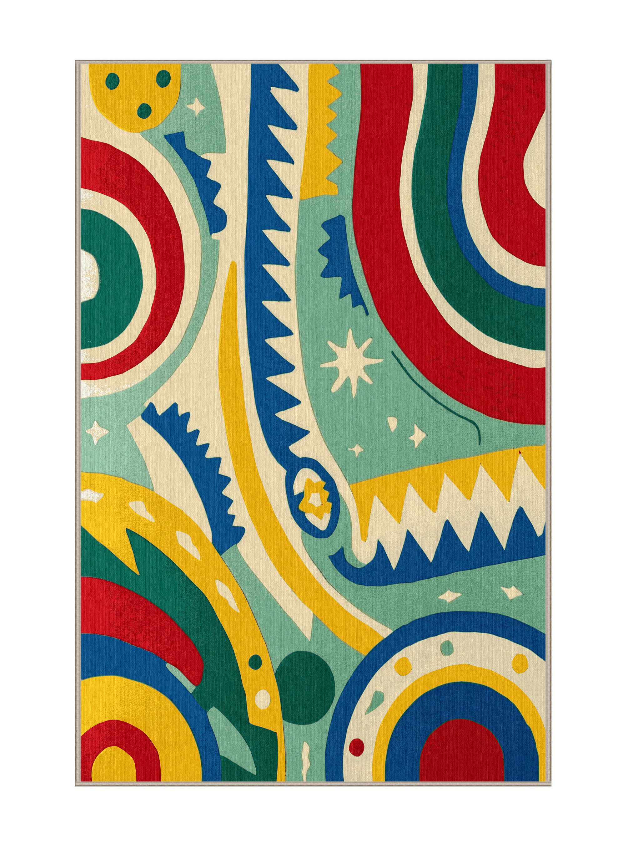 Wrought Studio™ Zany Dash Rug | Wayfair