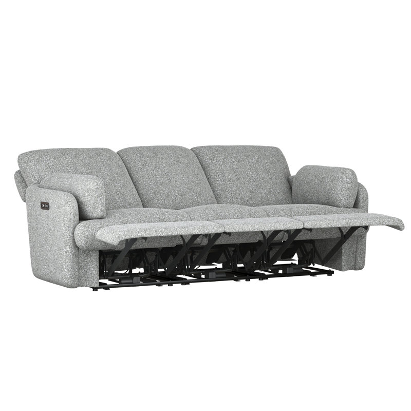 Latitude Run® Saxon Gray Power Recline Sofa | Wayfair