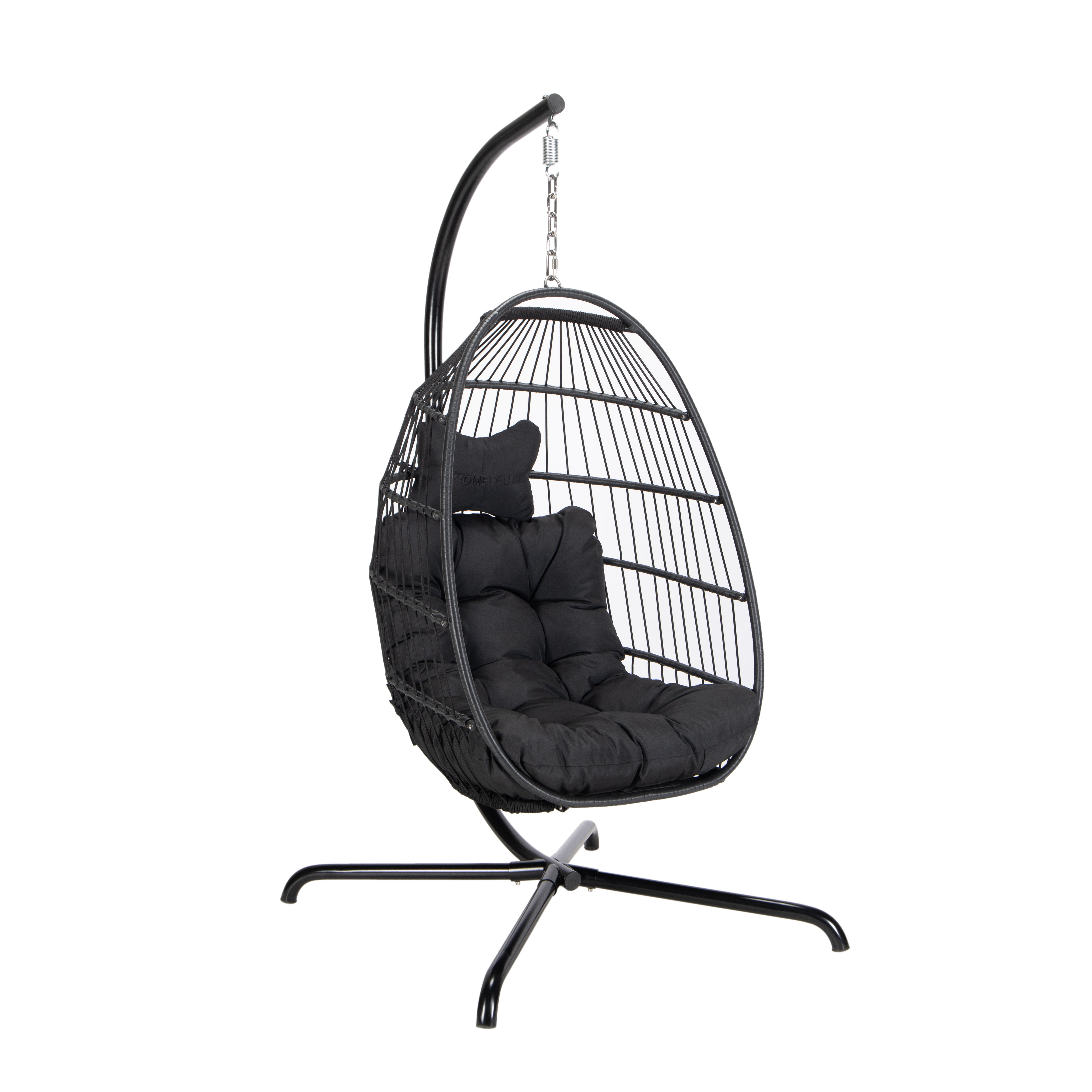 Dakota Fields Backyard Lifestyles Folding Swing Chair with Cushion Set ...