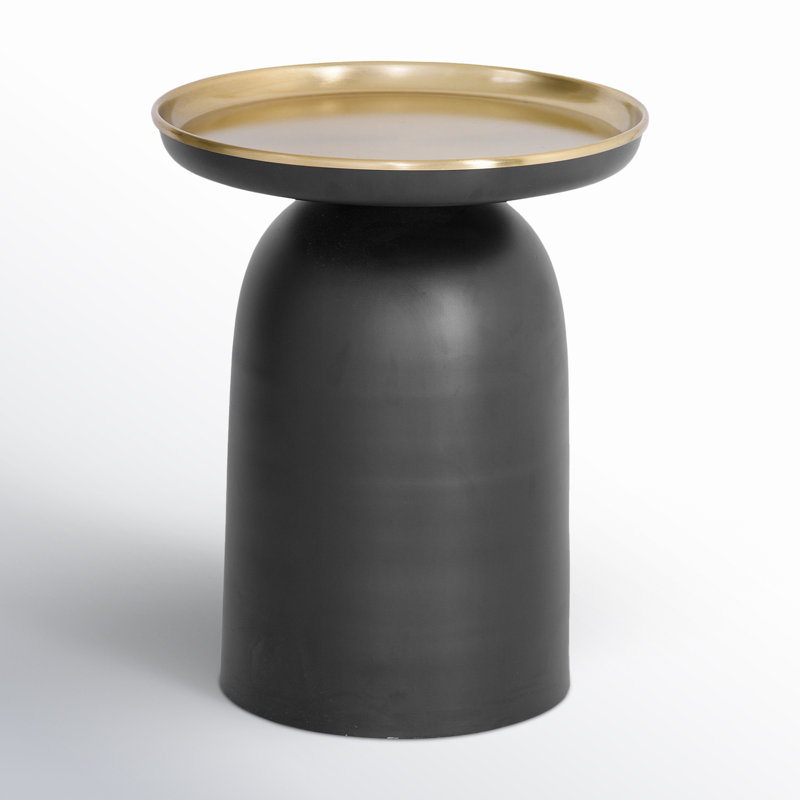 Joss & Main Heath Iron Tray Top Drum End Table & Reviews | Joss & Main