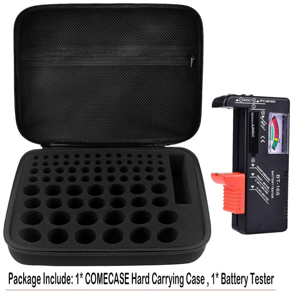 WFX Utility™ Carnesville Hard Battery Organizer Storage Case with a ...
