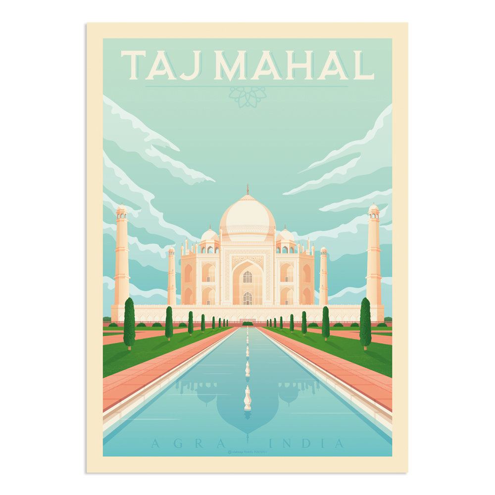 Happy Larry Poster Taj Mahal | Wayfair.ie