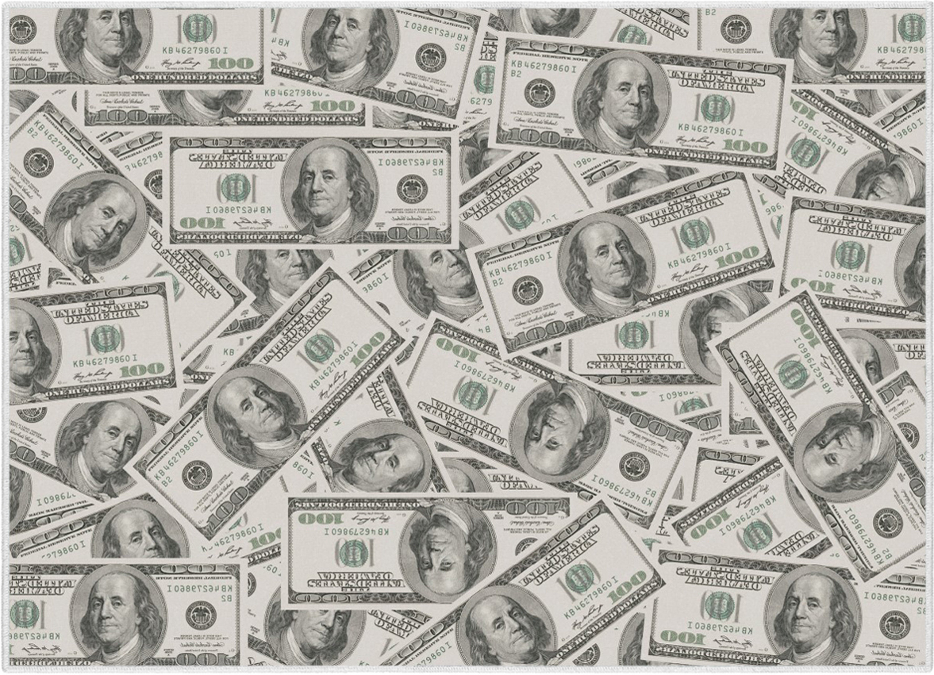 Well Woven Money Dollar Bill Front Modern Green Area Rug & Reviews ...