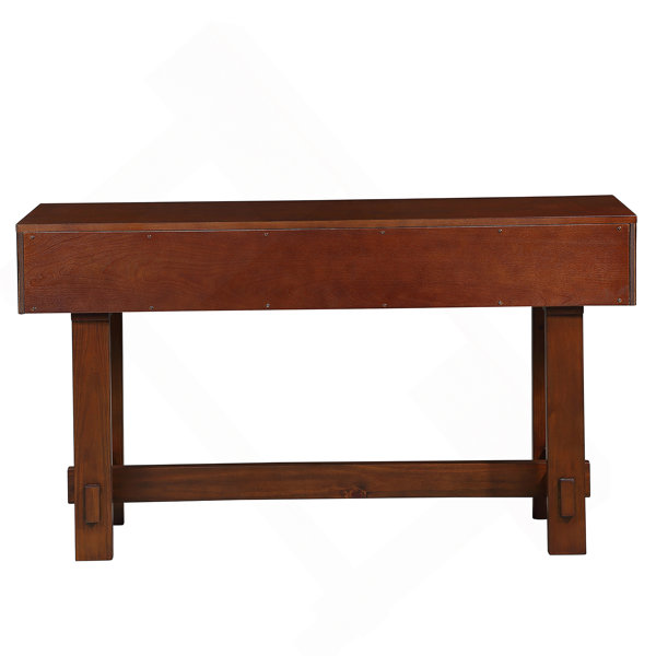Latitude Run® 52 inch Sofa Table with Storage Drawers, Mid Century ...