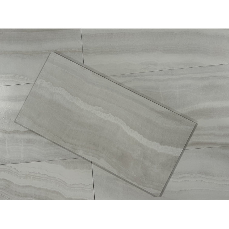 SB TILE AND STONE 12" x 24" Porcelain Singular Tile Wall & Floor ...