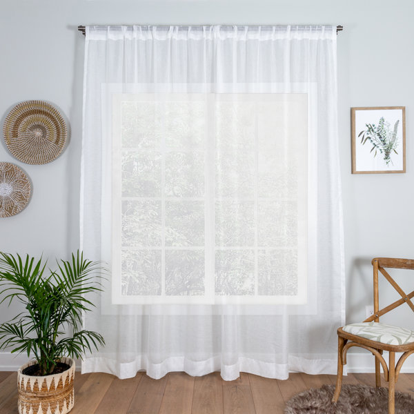 Eider & Ivory™ Belpre Polyester Sheer Curtains / Drapes Panel | Wayfair