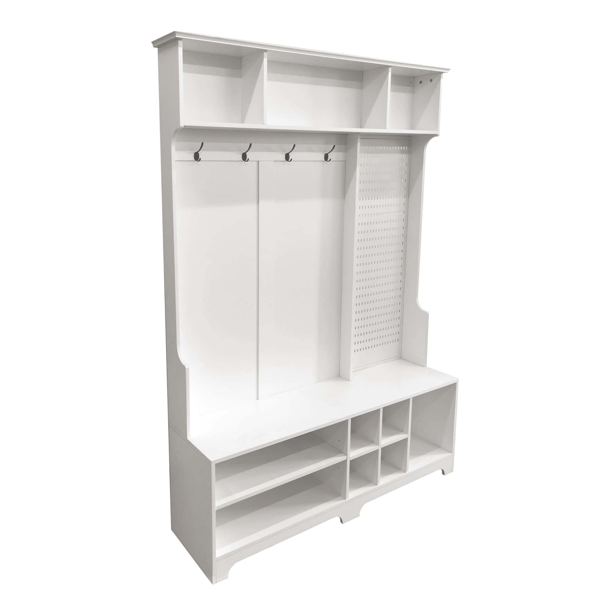 Latitude Run® Hall Tree With Shoe Bench Coat Rack Shoe Storage