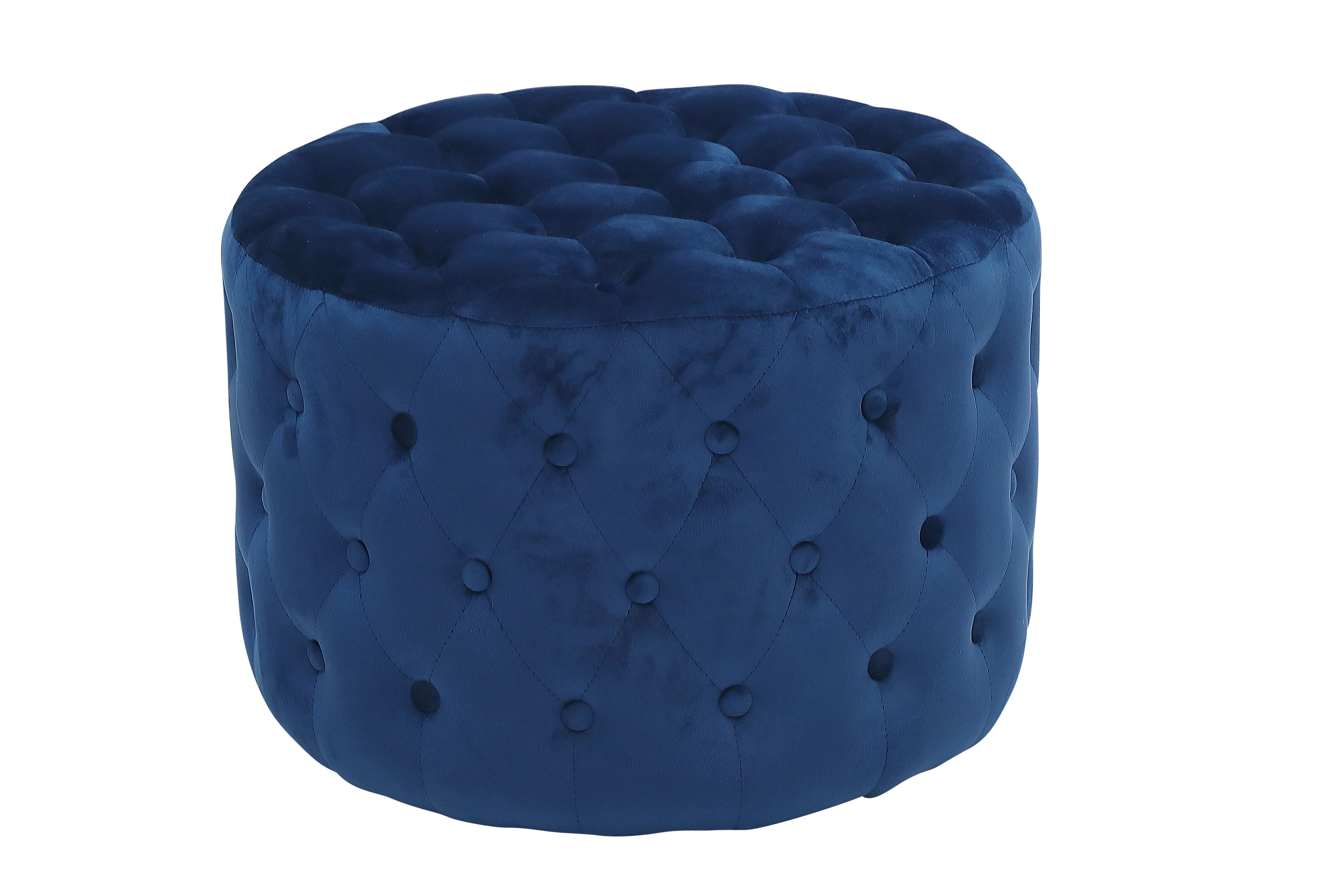 Rosdorf Park DEAN GREY TUFTED MICRO SUEDE FABRIC OTTOMAN | Wayfair