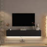 Wrought Studio™ Floating TV Stand Wall Mounted with 16 Color LEDs | Wayfair