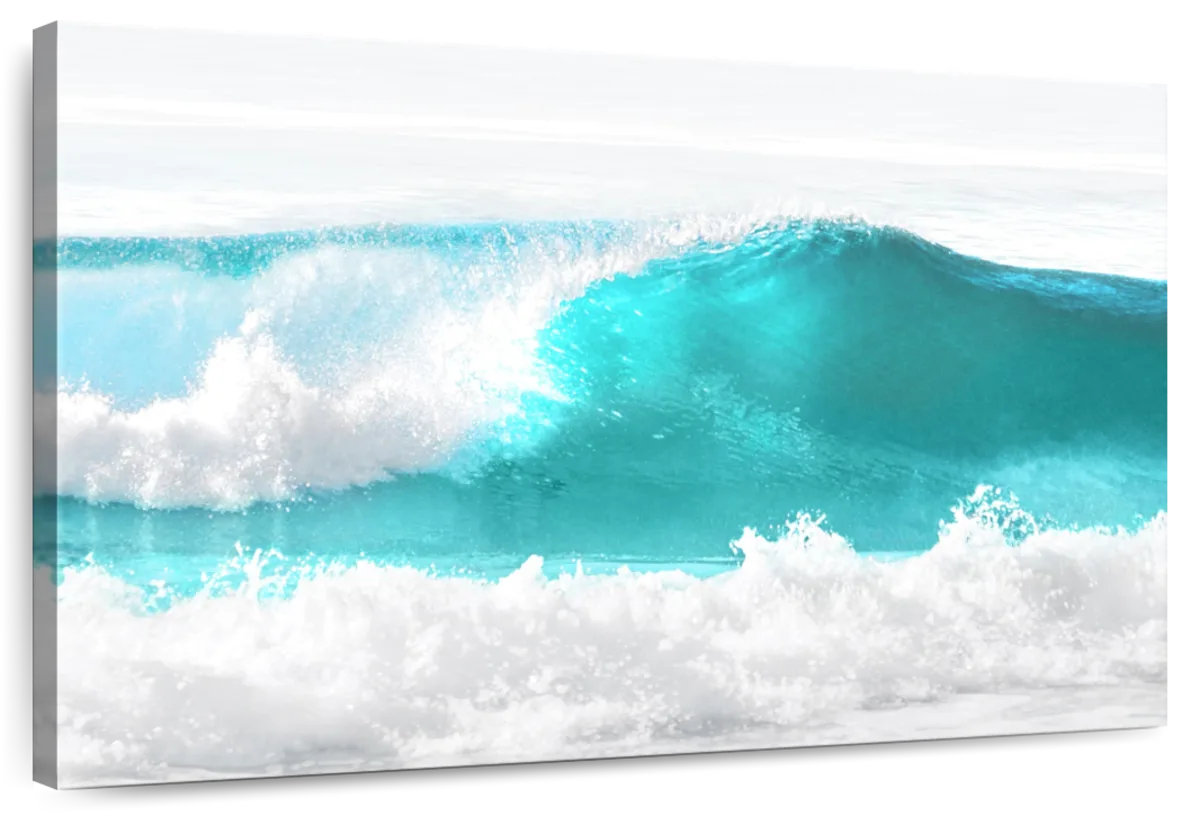 Beachcrest Home™ Gillard Aqua Wave I | Wayfair