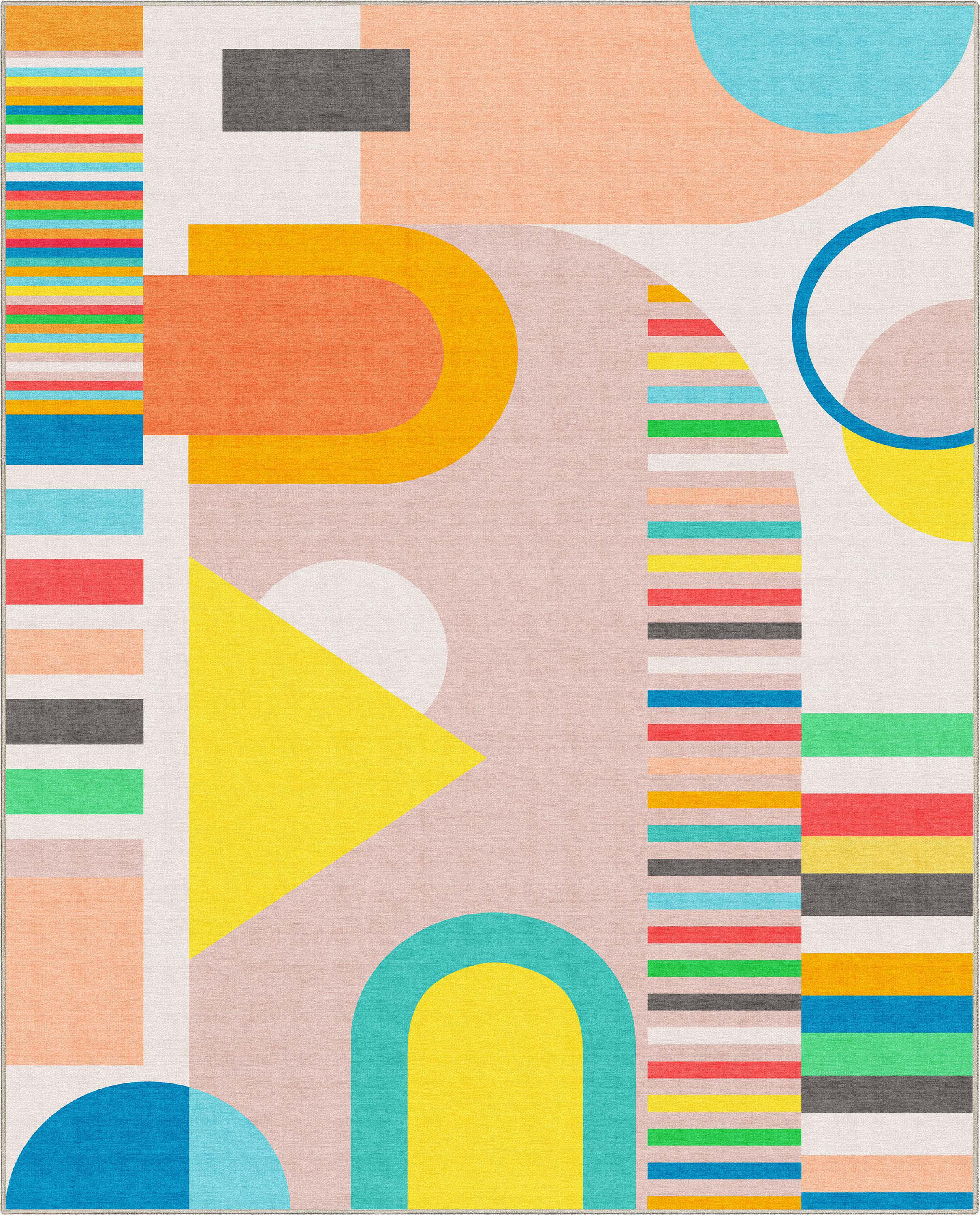 Winston Porter Shanea Multi Color Modern Geometric Flat-Weave Rug | Wayfair