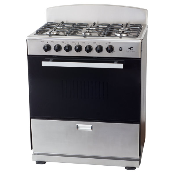 Master-Chef 30" Freestanding Range With 4.0 Cft Oven Capacity - 6 ...