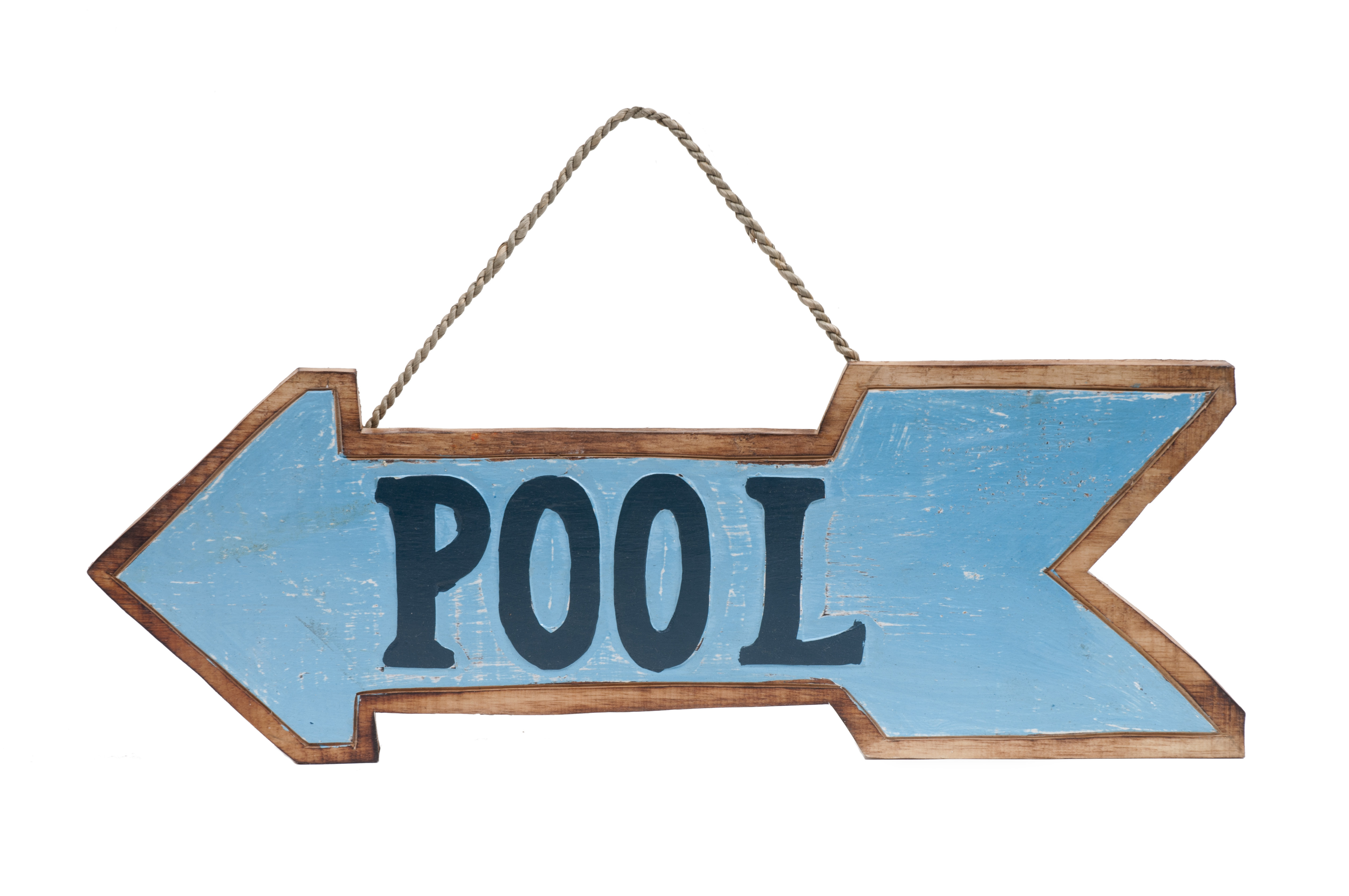Gracie Oaks Xarles "Pool" Arrow Sign | Wayfair
