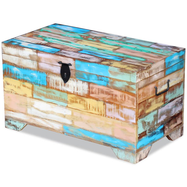 Longshore Tides Bem Storage Chest Solid Reclaimed Wood | Wayfair