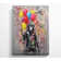 Bright Star Balloon Chimp - Single Picture Frame Print on Canvas ...