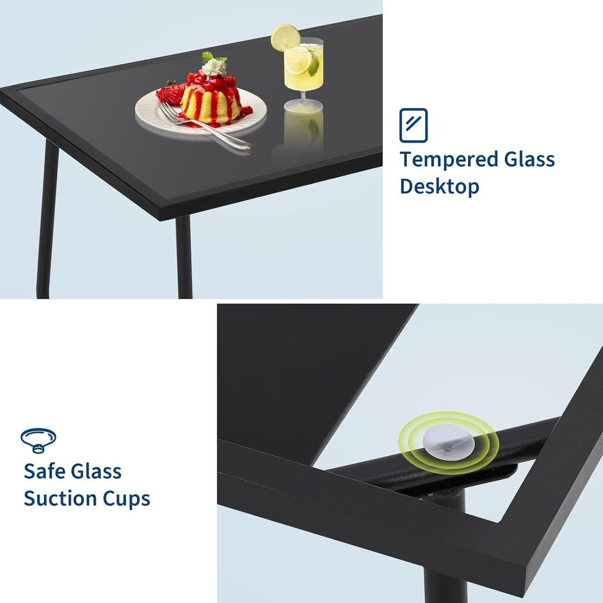 Wrought Studio™ 4 Pieces Patio Furniture Set, Outdoor Patio Furniture ...