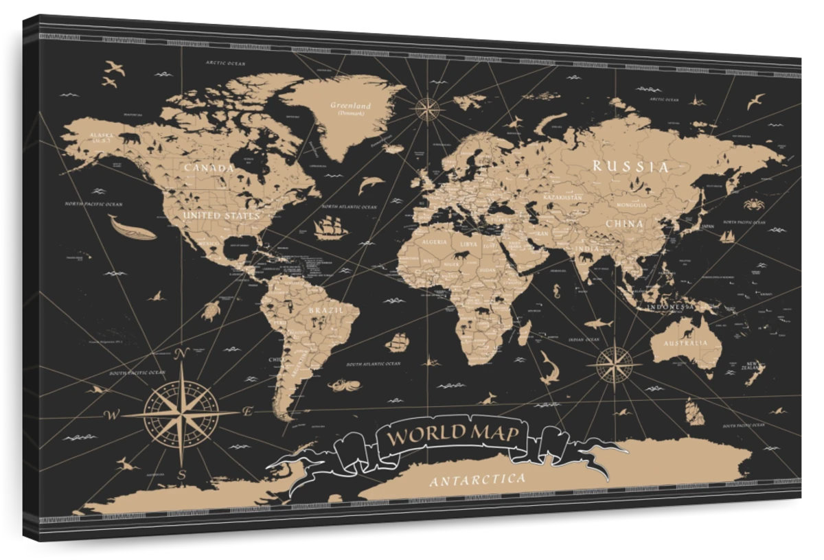 Elephant Stock Grand World Map - Wayfair Canada