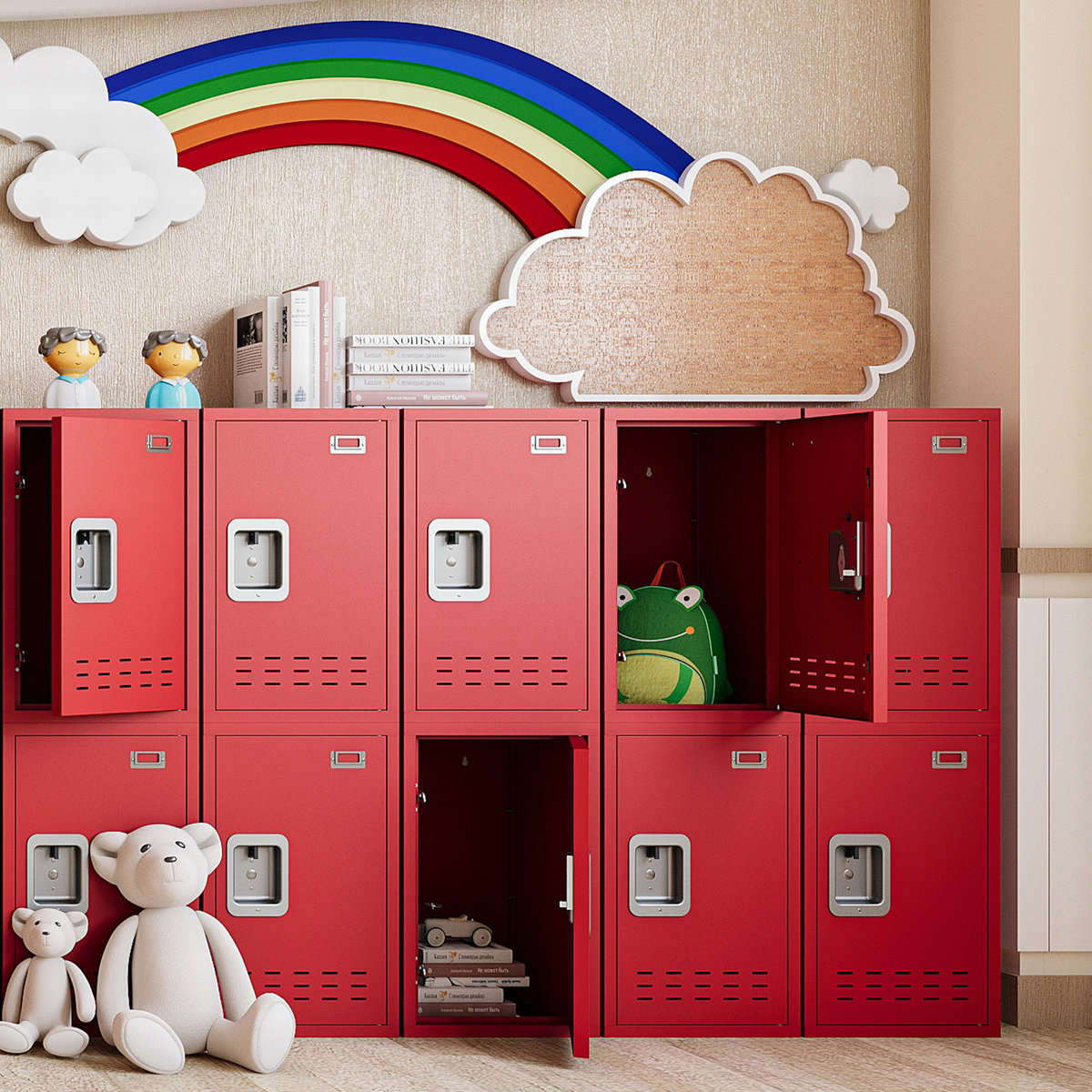HomeNest Small Metal Locker,lockable Storage Cabinet, Lockers For ...