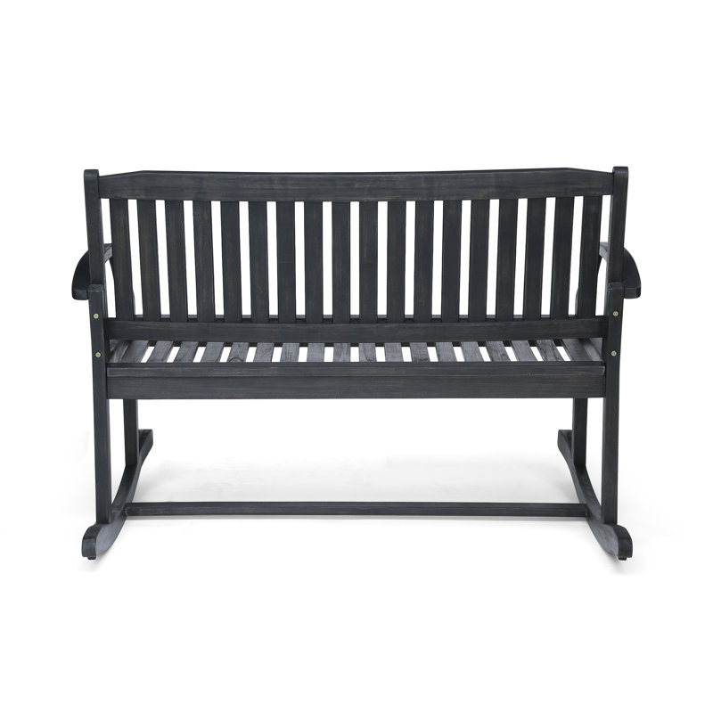 August Grove® Candleick Acacia Outdoor Rocking Chair & Reviews | Wayfair