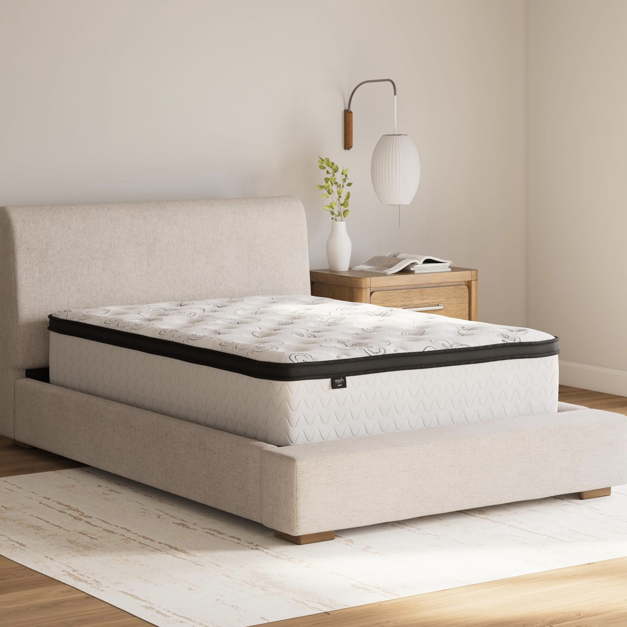 Alwyn Home 12 Inch Hybrid Mattress With Lumbar Support Gel Memory Foam ...