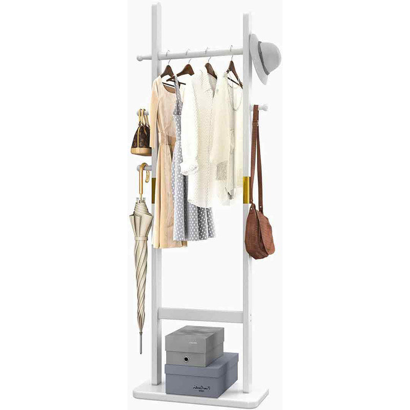 Hokku Designs Keryl Solid Wood Freestanding 5 - Hook Coat Rack | Wayfair