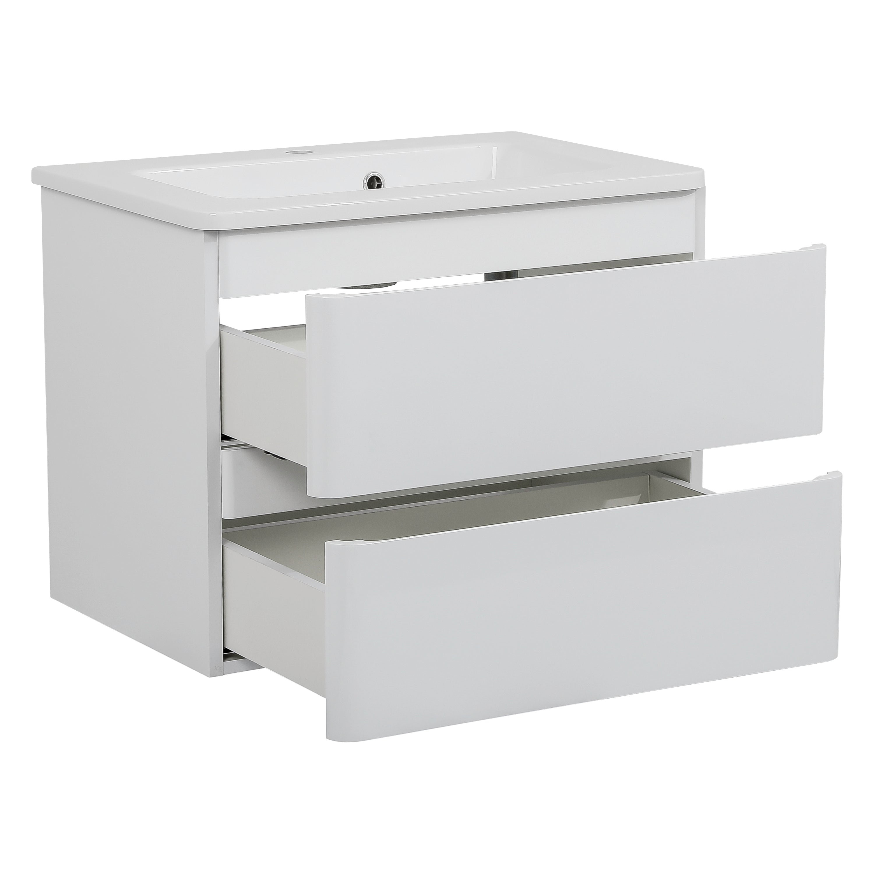 Hokku Designs Kinlyn 23.4'' Wall Mounted Single Bathroom Vanity with ...