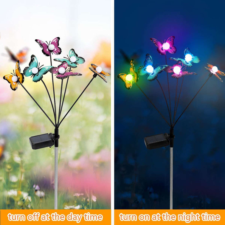 Deago Multicolor Low Voltage Solar Powered Integrated LED Pathway Light ...