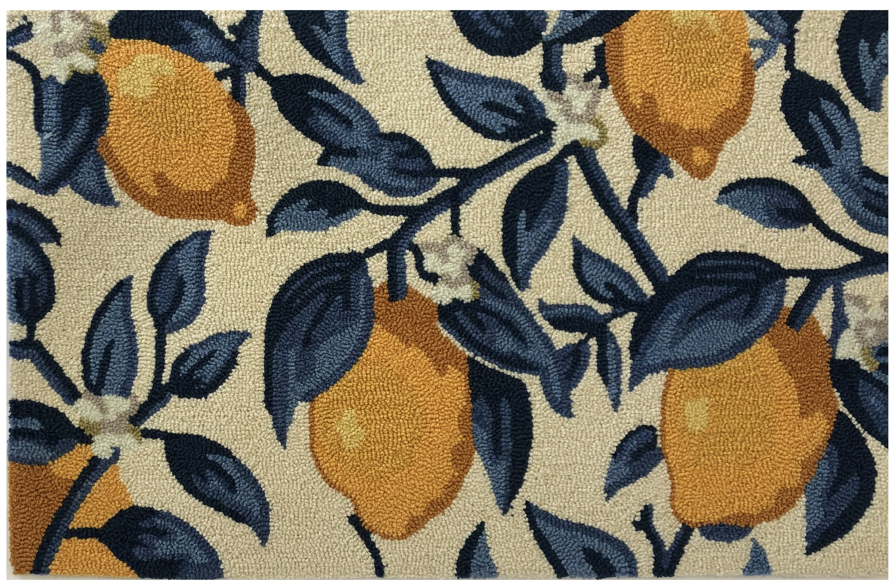 August Grove Lemon Vine Cream/Blue_25962 - Wayfair Canada