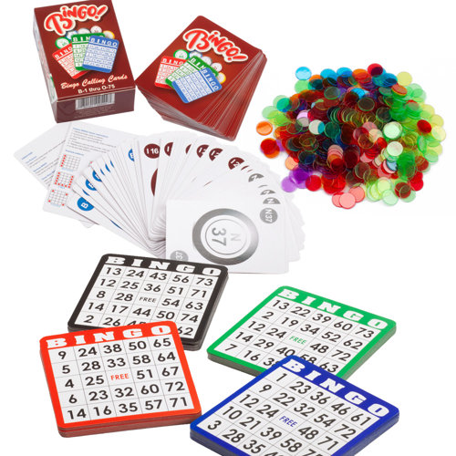 GSE Games & Sports Expert Complete Bingo Game Set with 100 Bingo Cards ...