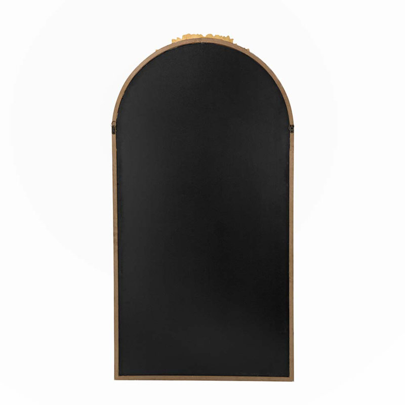 House of Hampton® Abheek Solid + Manufactured Wood Arch Mirror | Wayfair