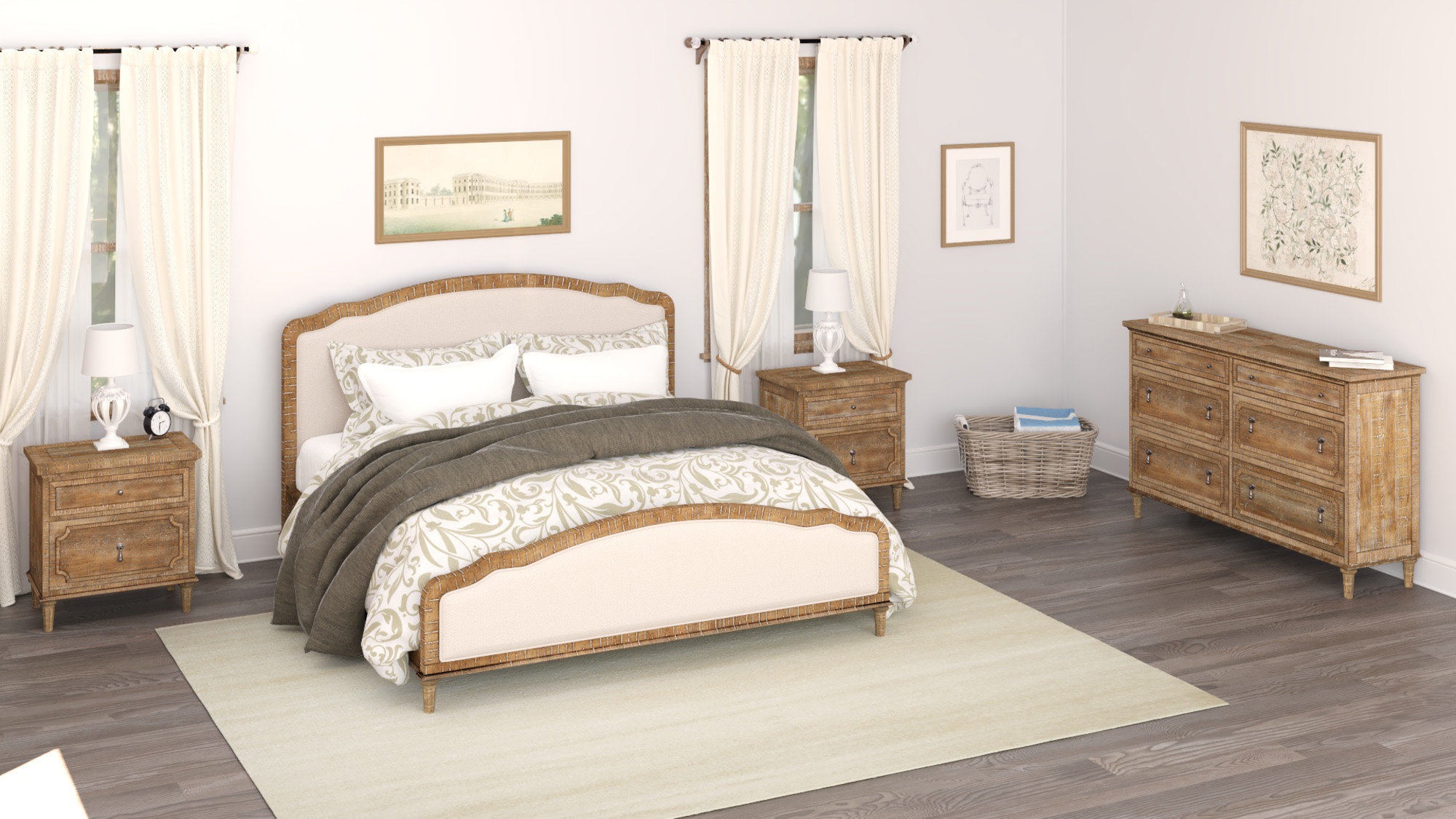 Laurel Foundry Modern Farmhouse® Posey Upholstered Standard 4 Piece ...