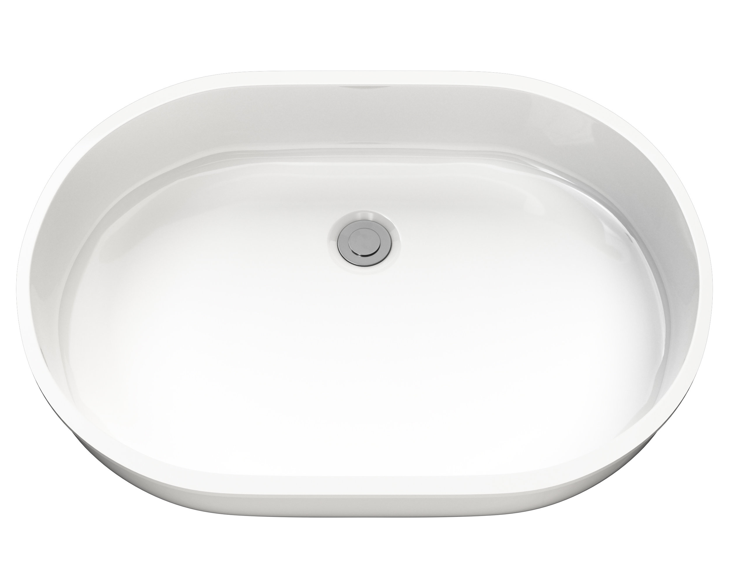 Cantrio Koncepts Cantrio Porcelein Bathroom Sink with 20.75" x 15" x 6. ...