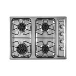 Summit Appliance 20" Silver Gas 1 Burner Cooktop with Dual Size Power ...