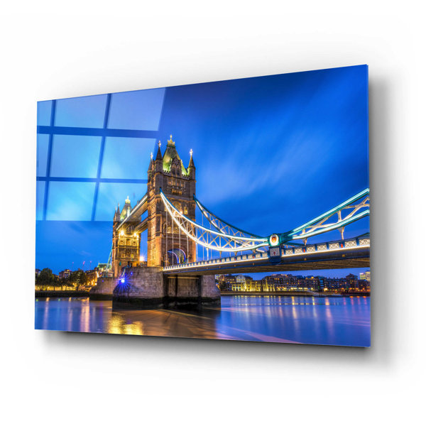 Latitude Run® 'London Bridge' By Edin Chavez, Acrylic Glass Wall Art ...