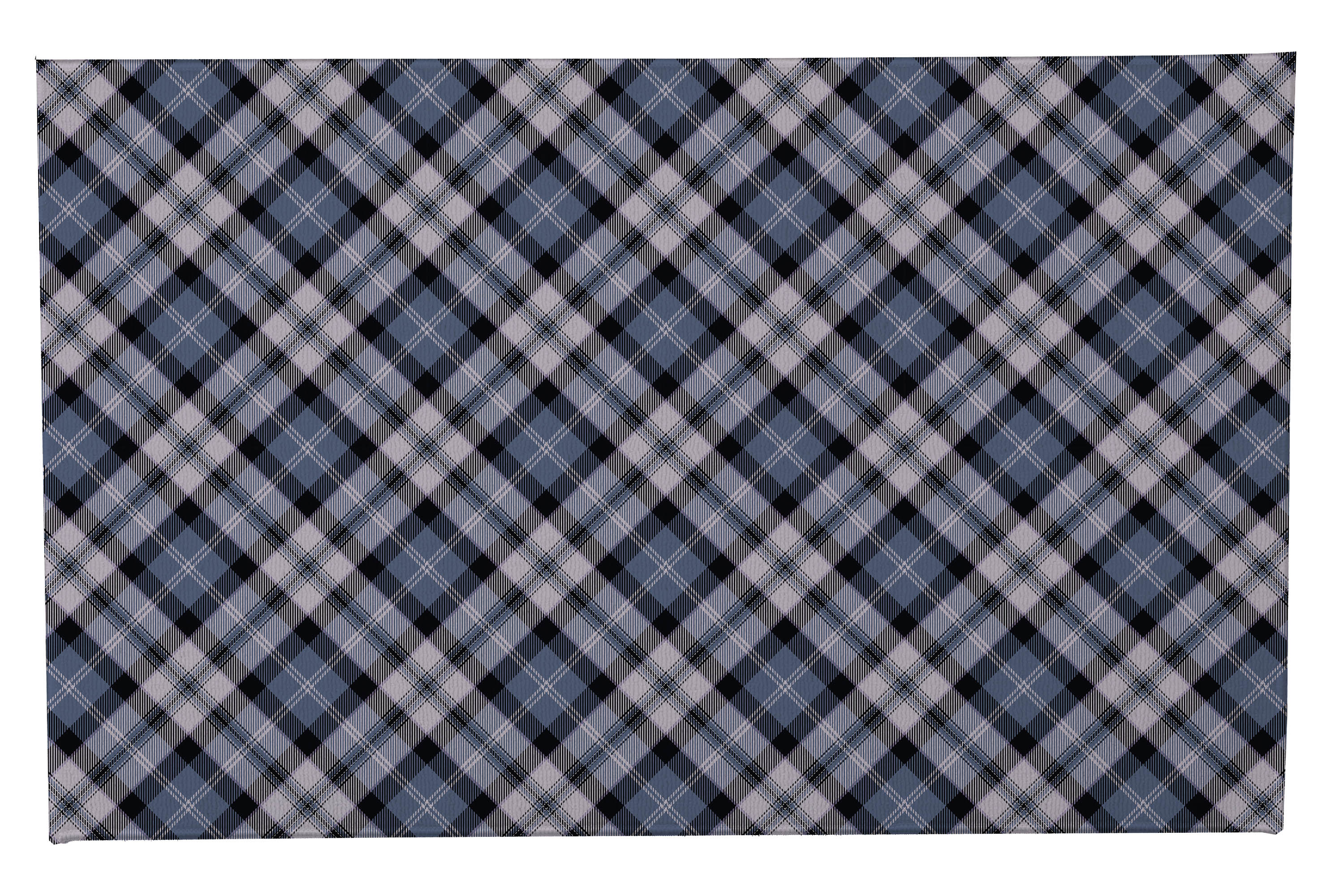 East Urban Home Winni Plaid Non-Skid Bath Mat | Wayfair
