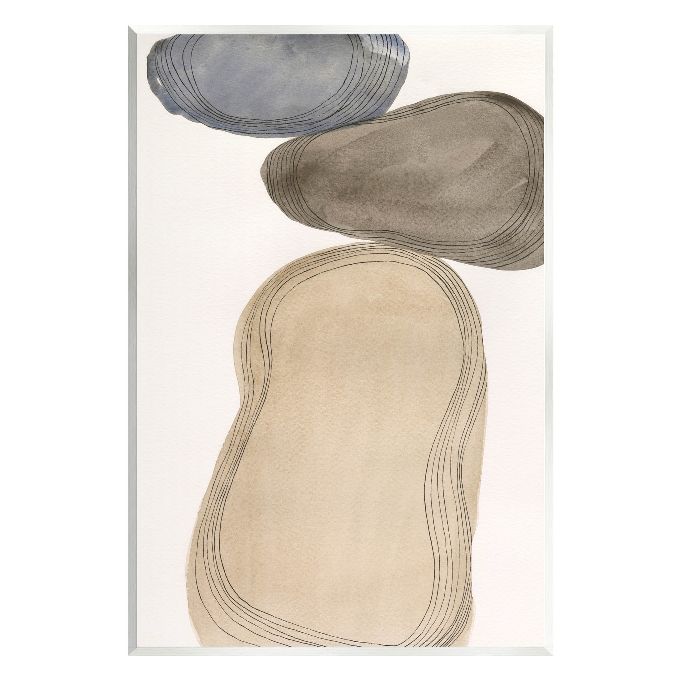 Stupell Industries Contemporary Circular Shapes Arrangement Wall Plaque ...