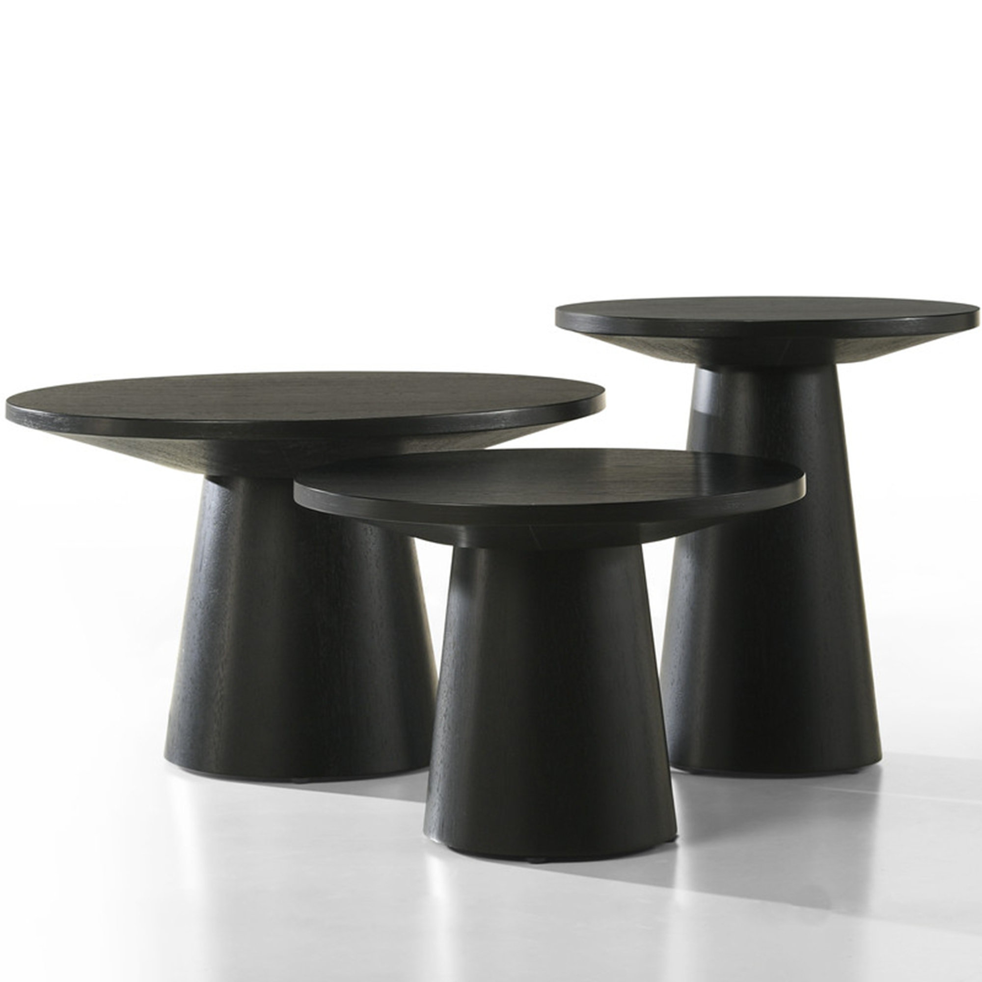 Latitude Run® Jacopo Ebony Black 3-Piece Coffee, End, & Console Table ...