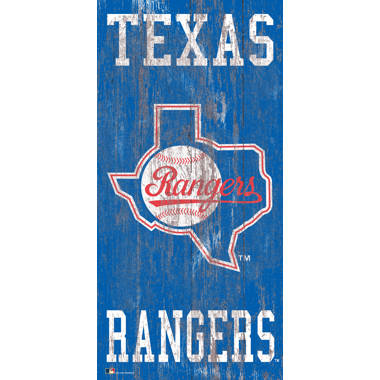 Fan Creations Texas Rangers On Wood Print | Wayfair