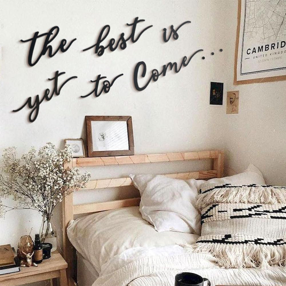 Winston Porter The Best Is Yet To Come Wall Art, Inspirational Metal Wall Decor | Wayfair