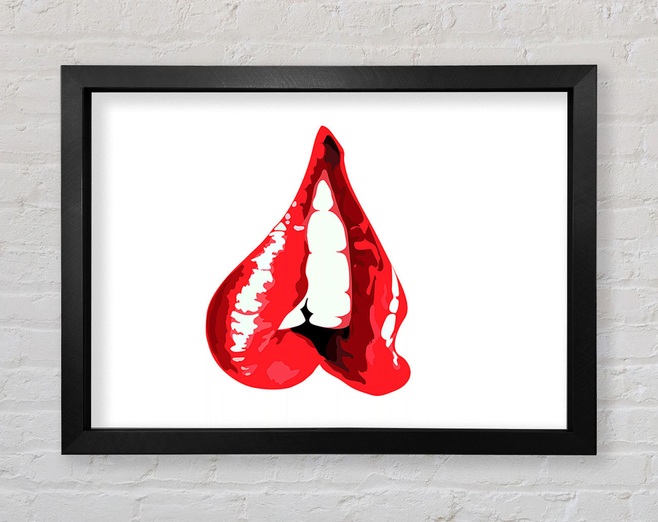 Bright Star Red Lip Bite 1 - Single Picture Frame Art Prints | Wayfair ...