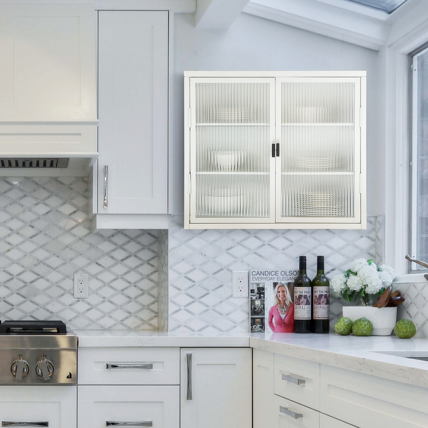 Ebern Designs Coosa Metal Accent Cabinet | Wayfair