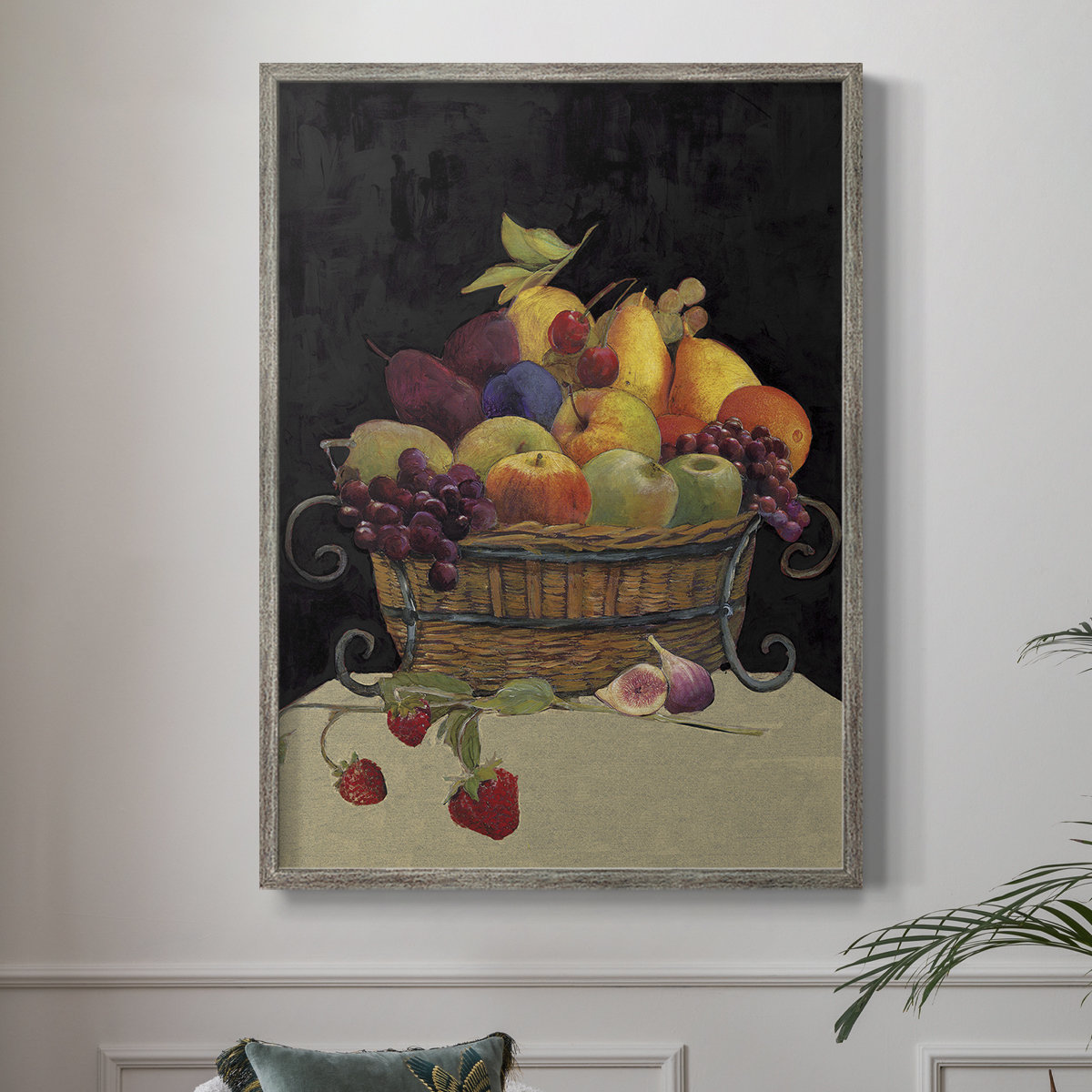 Gracie Oaks Fruit Basket I Revisit Framed Print - Solid Wood 47222 ...