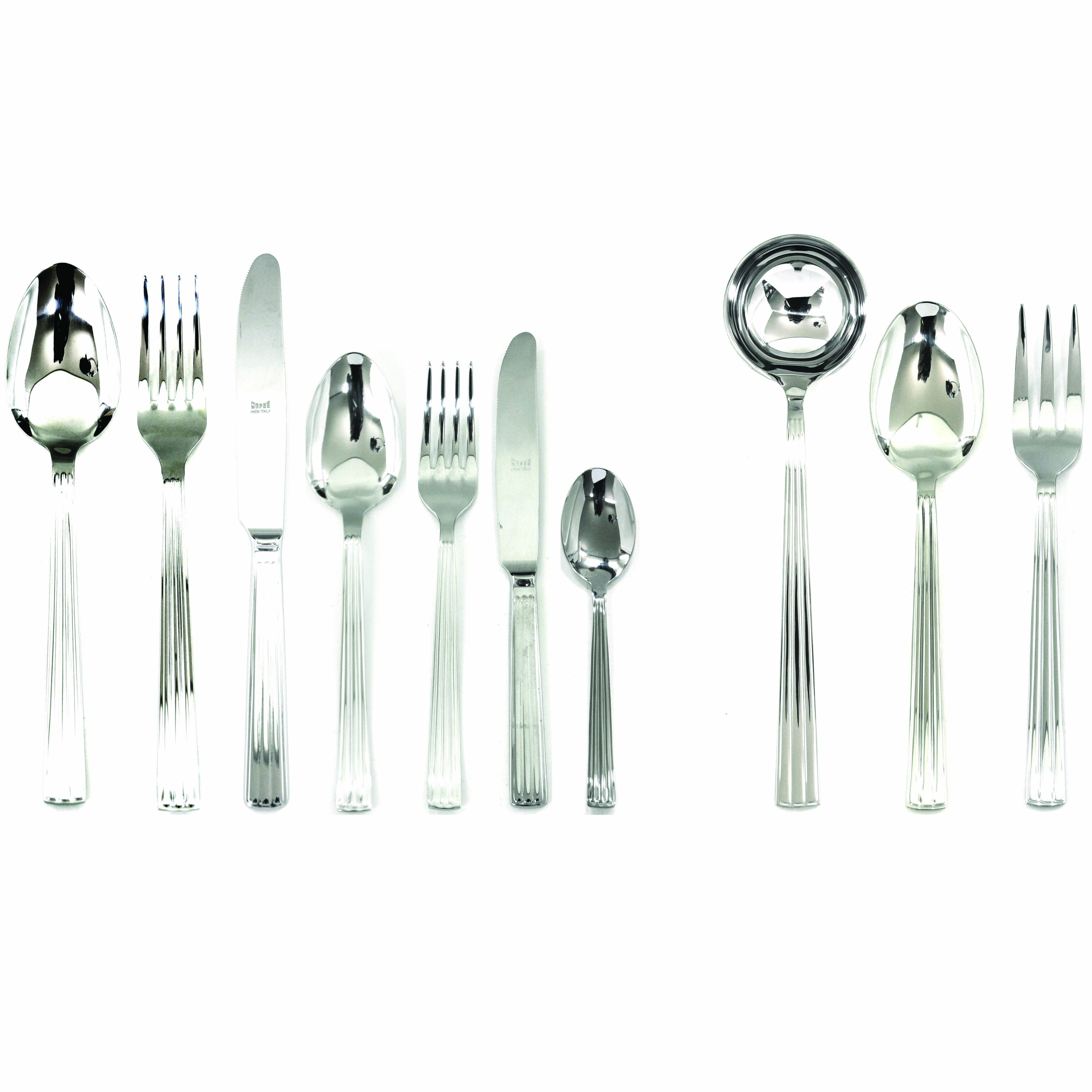 MEPRA Sole Flatware Set - 45 Pieces - Stainless Steel | Wayfair